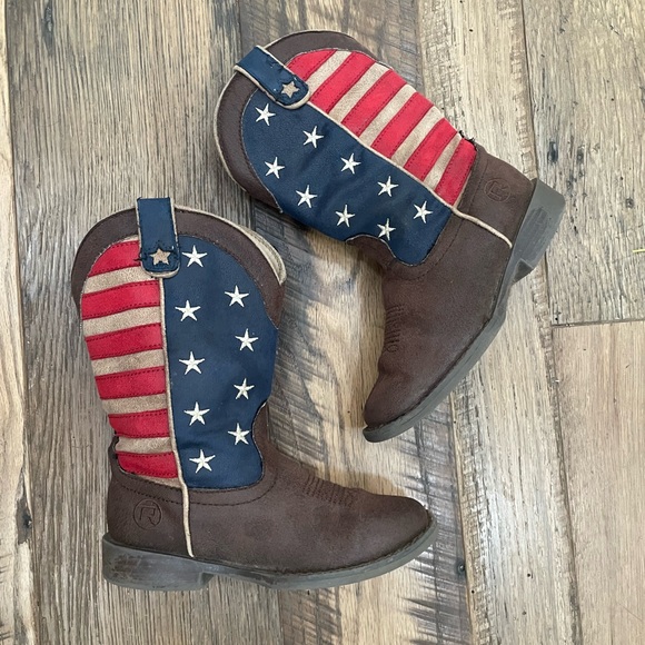 Roper | Shoes | Roper America Flag Boots Boy 1 | Poshmark